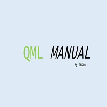 001 Qml 프로젝트 생성 및 빌드 Ppt