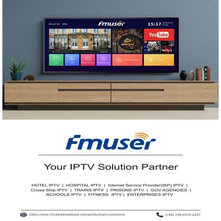 FMUSER IPTV Solutions for Hotel, Hospital, Cruise & Multi-Scenario Systems | PDF