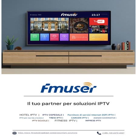 Soluzioni IPTV FMUSER per sistemi alberghieri, ospedalieri, crociere e multi-scenario | PDF