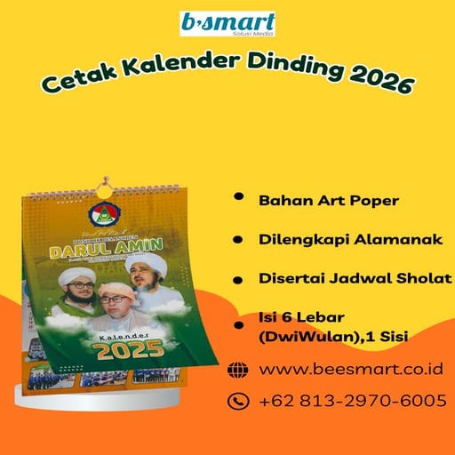 Percetakan Kalender Termurah Manado – beesmart.co.id