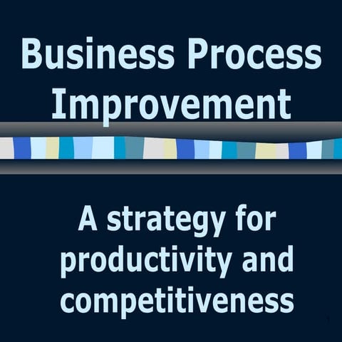 001 a strategy for productivity | PPT