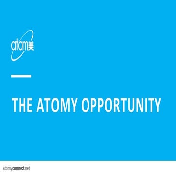 Atomy Presentation English | PPTX