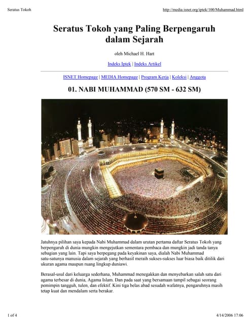 Sejarah ringkas nabi muhammad saw sejak lahir sampai wafat | DOCX