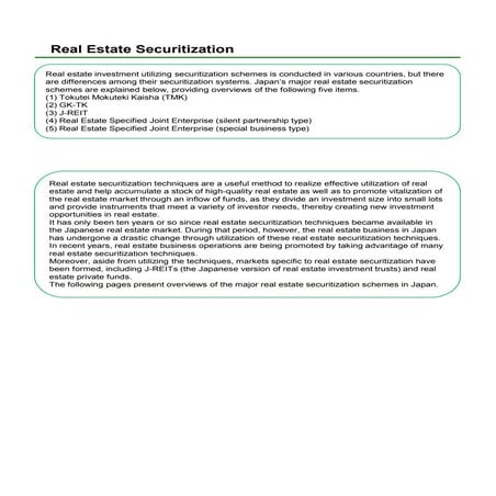 Real Estate Securitization | PDF