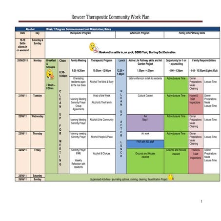 Roworr Therapeutic Program_complete_30 April 2011 | PPT