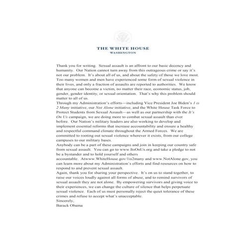 letter from president obama | PDF
