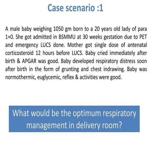non invasive respiratory support in newborn | PPTX
