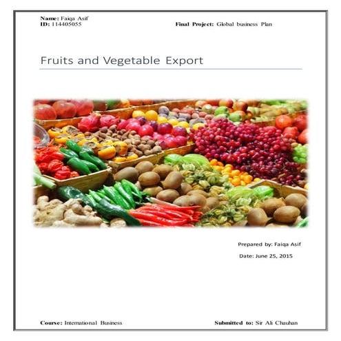 Global Business Plan | DOCX