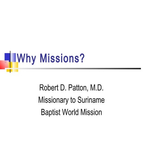Why Missions? | PPT