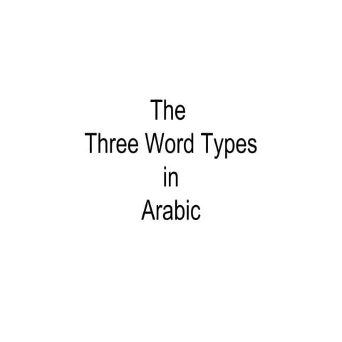 001 Words In Arabic | PPT