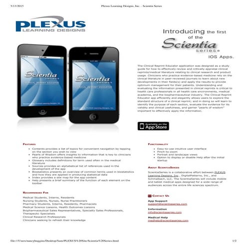 Plexus Learning Designs, Inc | PDF