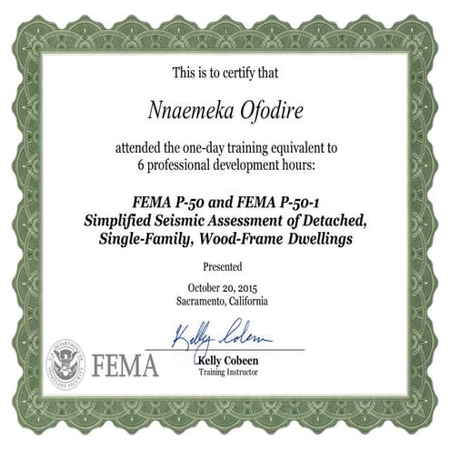 ofodire fema training | PDF