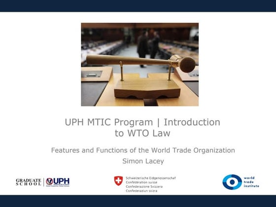 WTO Dispute Settlement Mechanism and process | PPT