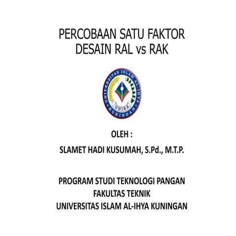 04. Rancangan Acak Lengkap | PDF