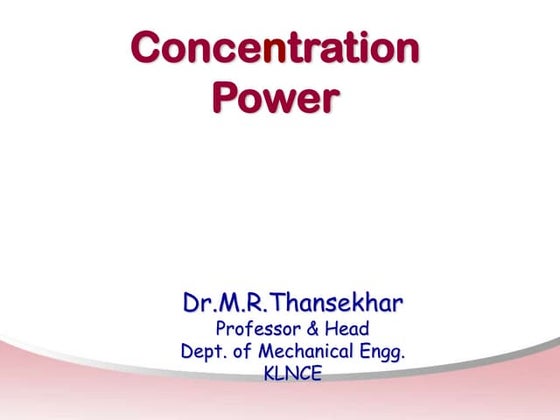 Concentration power MRT.ppt | Science