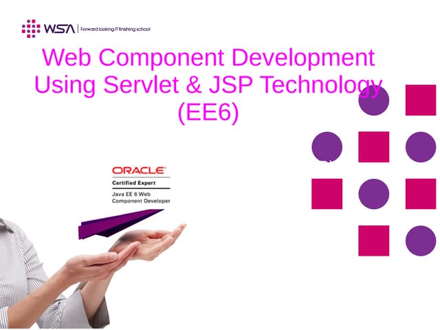 Web Component Development Using Servlet And Jsp Technologies Ee6