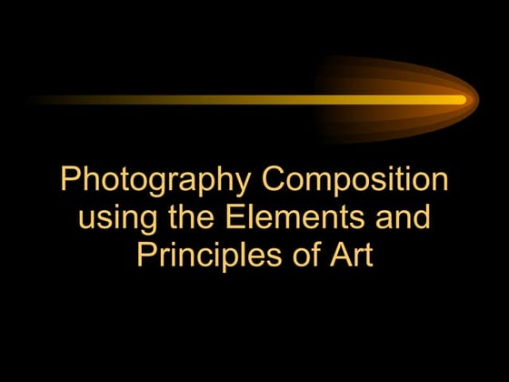 Basic Photography Lesson | PPT