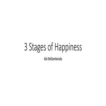 003 - 3 stages of happiness | PPTX
