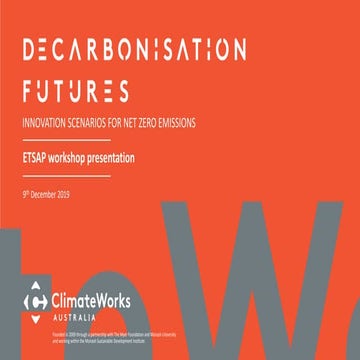 Decarbonisation Futures: Innovation Pathways to Net Zero Emissions | PDF