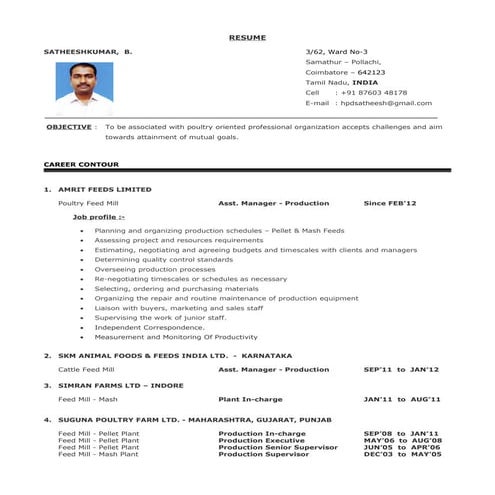 Satheeshkumar_Resume | DOC