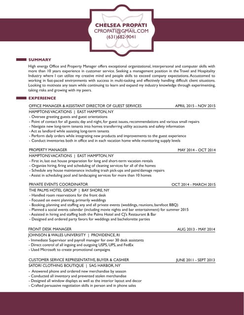 Benjamins (Resume) | DOCX