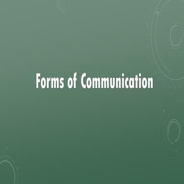 The Impact of Media and Information on Communication | PDF