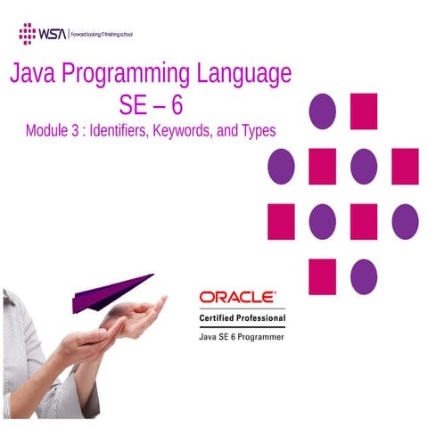 Core Java Programming Language Jse Chapter Iii Identifiers Keywords And Types Ppt