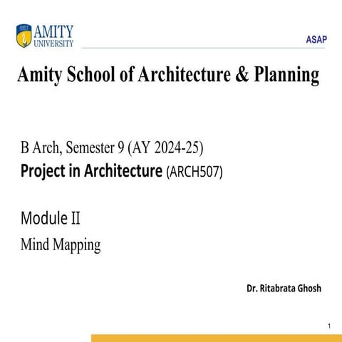 Mind Mapping in the field of architectural design | PPT