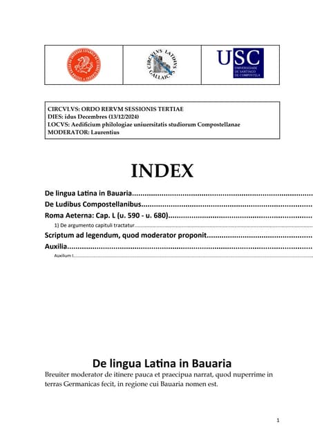 IMAGINES SESSIONIS III Circuli Latini Gallaeci 2024-25 | PPT