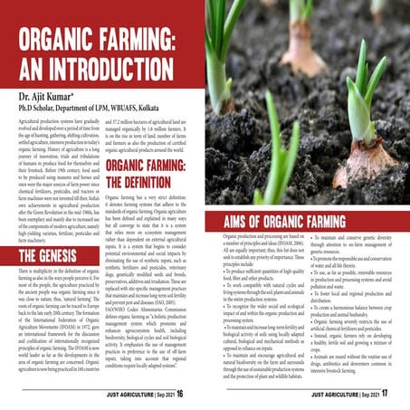 Organic Farming and its Principles | PPT