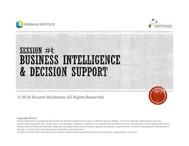 Decision support systems and business intelligence | PPTX