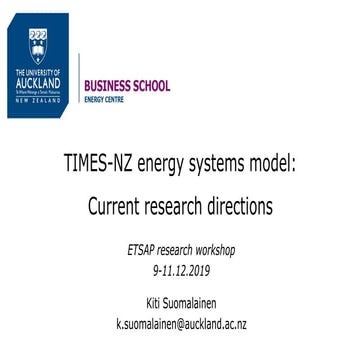 A point-in-time snapshot of EECA's progress toward CICD for TIMES-NZ | PDF