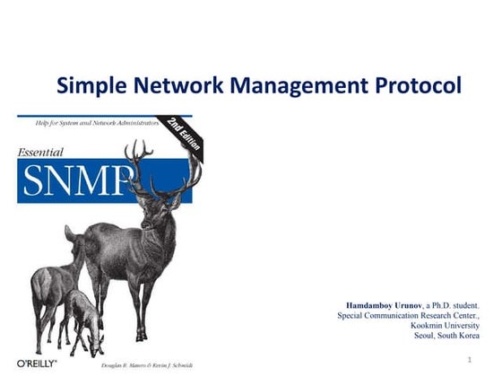 SNMP(Simple Network Management Protocol) | PPTX | Computer Networking | Computing