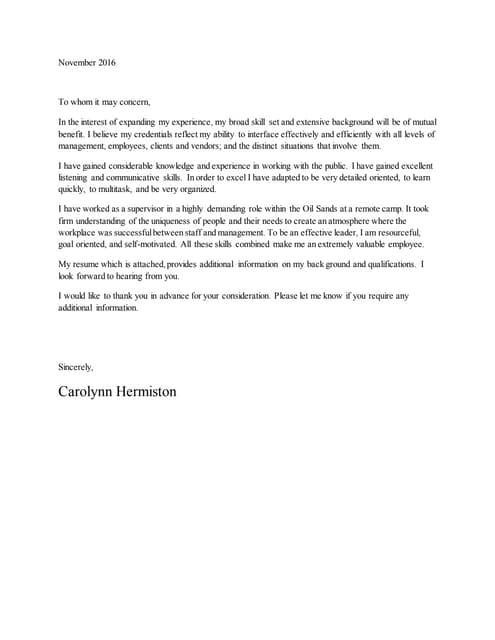 LinkedIn Cover letter | PDF
