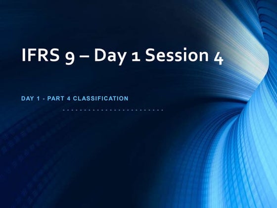IFRS 9(Partly) Financial Instruments Accounting | PPT