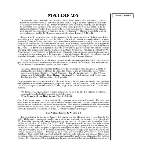 sermón de mateo 24 en ppt señales de los tiempos | PPT