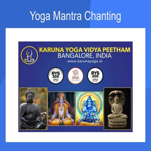 yoga mantra chanting vedic chanting | PPT
