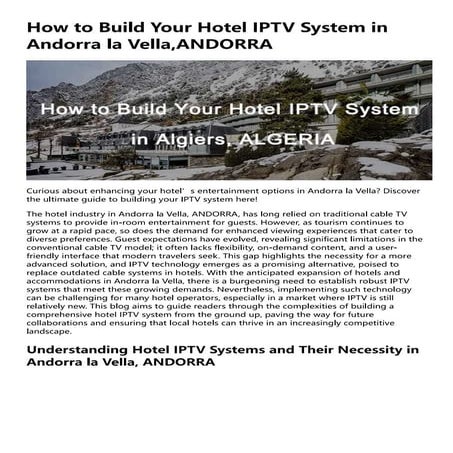 How to Build Your Hotel IPTV System in Andorra la Vella，ANDORRA | PDF