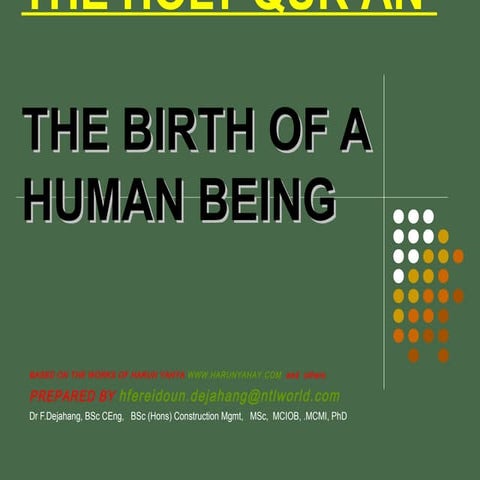 005 the birth of a human being | PPT
