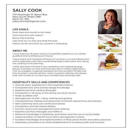 Sally Cook RESUME | PDF