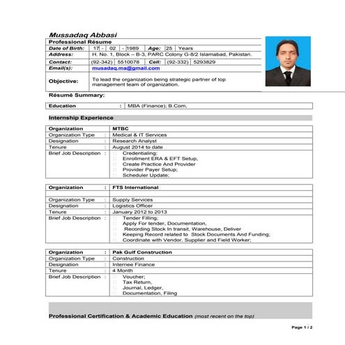 Muhd Sajad New Word cv | DOCX