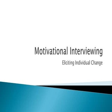 Motivational Interviewing | PPT