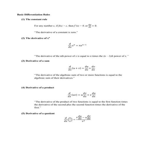005 differential rules | PDF