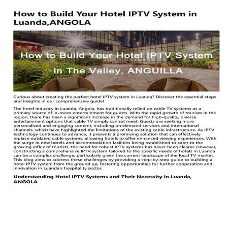 How to Build Your Hotel IPTV System in Luanda，ANGOLA | PDF