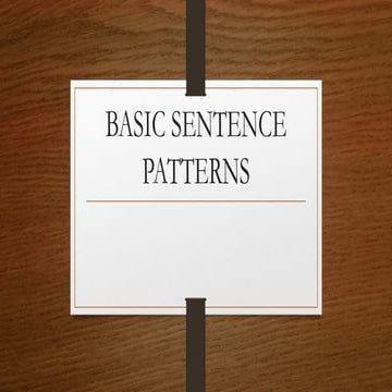 _English major ship006-Basic-Sentence-Patterns.pptx