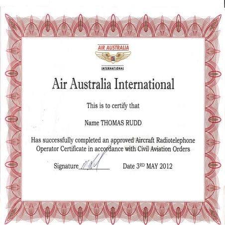 Air Australia Radio Operator Course | PPT