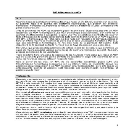 Accidente cerebro vascular isquémico | ODP