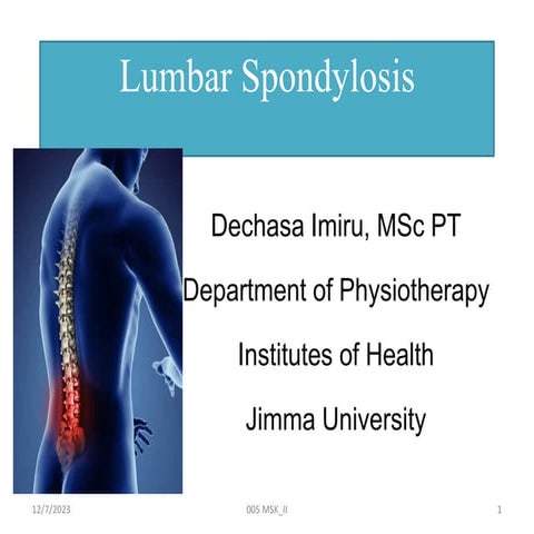 006_Lumbar Spondylosis degeneration of lumbar vertebrae ppt.pdf