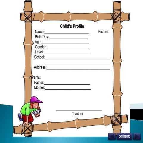 007 child's profile | PPTX