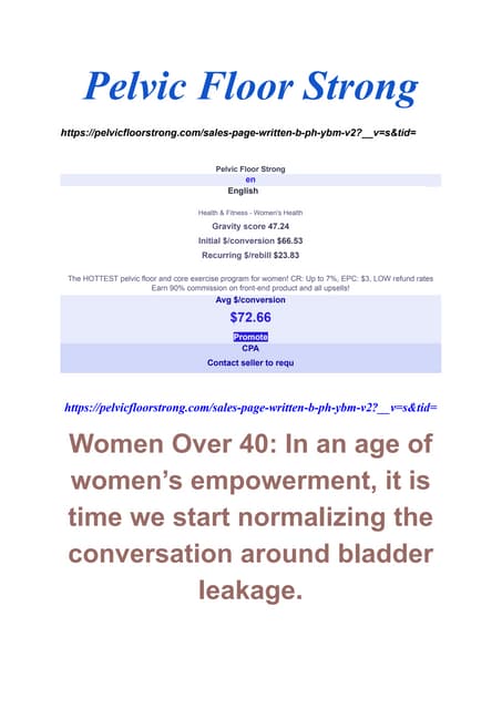 5 pelvic floor exercises for women | PPTX | Bone and Joint Conditions ...